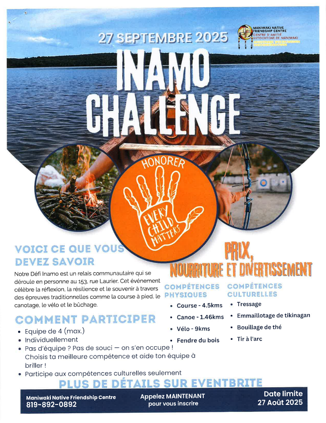 Inamo Challenge - Tourisme Vallée-de-la-Gatineau